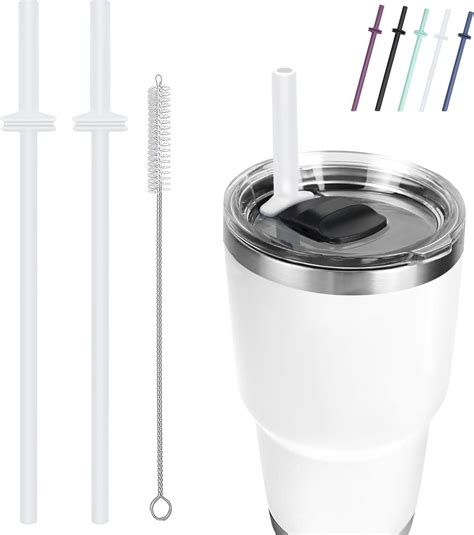 4 Wide Stainless Steel Straws Straw Hole Lid Extra Long