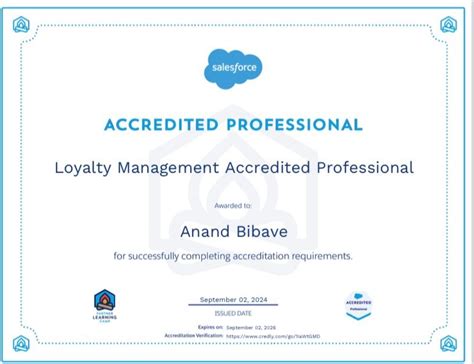 Anand Bibave On Linkedin Salesforce Loyaltymanagement Certification Grateful Careergrowth