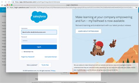 Salesforce Authentication To Clientsuccess Clientsuccess Help Center