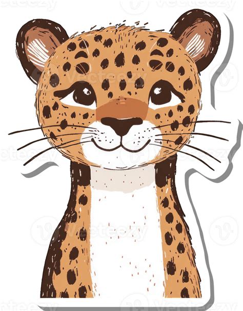 Adorable Spotted Leopard Cub Sticker Design 55492250 Png Adorable Spotted Leopard Cub Sticker Design 55492250 Png