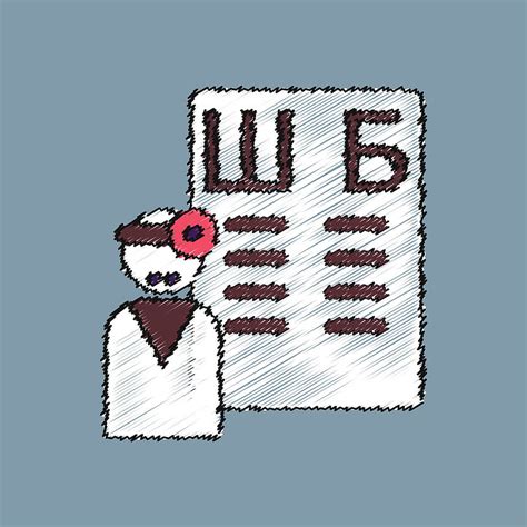 플랫 음영 스타일 아이콘 안과 의사 및 Vison 벡터 Ai Eps Uidownload