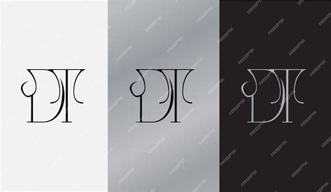 Premium Vector Initial Letter Dt Logo Design Creative Modern Symbol Icon Monogram