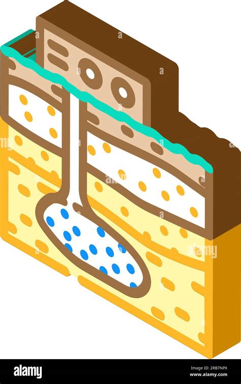 Carbon Sequestration Future Technology Isometric Icon Vector