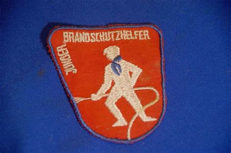 Ddr Aufnäher Fdj Jugend Brandschutzhelfer 1960er Shop Kusera