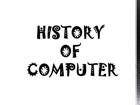 history of the computer technology for beginners pdf computing technology and computing