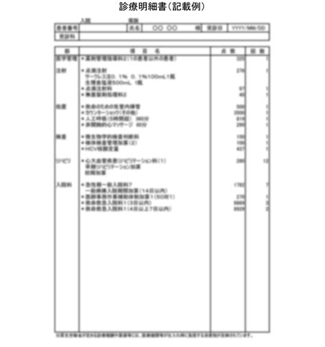 診療明細書[しんりょうめいさいしょ]とは？ 交通事故の弁護士無料相談はプロテクトスタンス