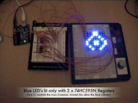 Arduino Controlled RGB LED Matrix Test YouTube