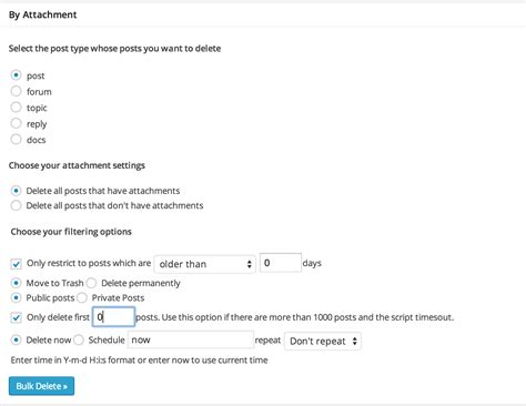 Bulk Delete Posts By Attachment Bulk Wp