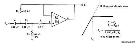 Hz HIGH PASS UNITY GAIN Basic Circuit Circuit Diagram SeekIC Com