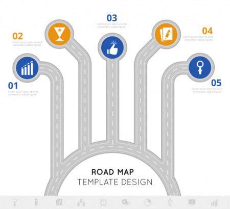 Roadmap Template With Steps Download Graphics Vectors