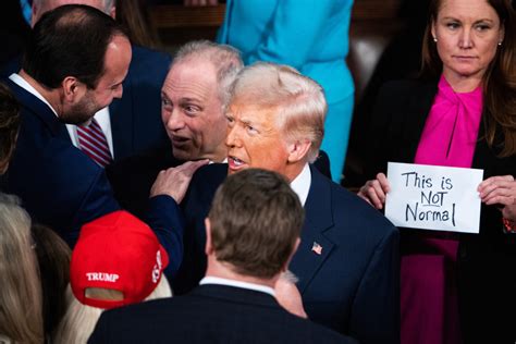 ‘Nothing I can say to make them happy’: Trump and Democrats face off during raucous speech ...