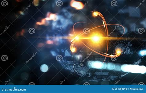 Imagen De Modelo De Molécula De Nanotecnología Medios Mixtos Foto De