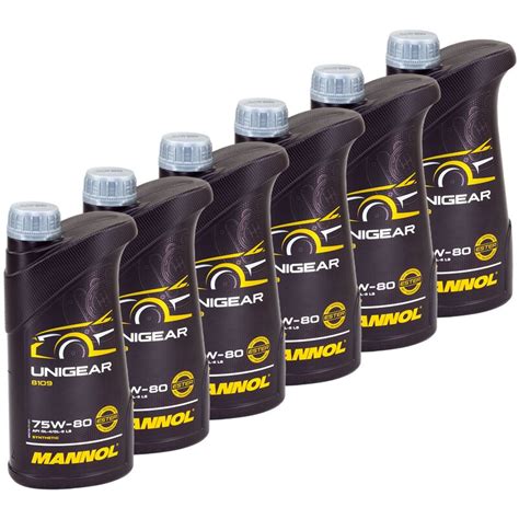 MANNOL Getriebeöl 75W80 Unigear 6 X 1 Liter online im MVH Shop, 32,95