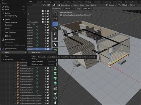 Overview Of Keyboard Shortcuts For The BlenderBIM Add On OSArch
