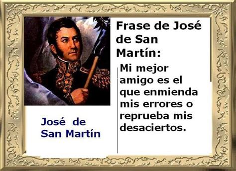 Personajes Celebres Foto Y Frase De Jose De San Martin