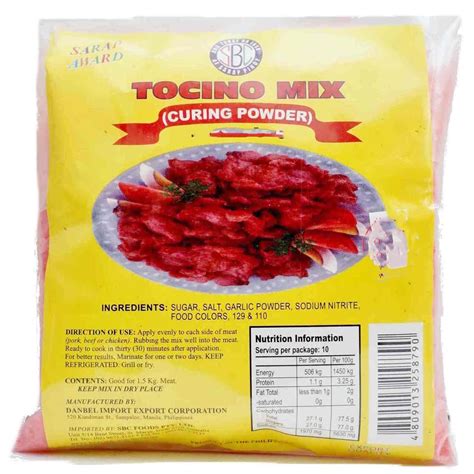 Sbc Tocino Pork Curing Powder 500g Masagana Oriental Variety Store