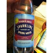 Trader Joe S Sparkling Spring Water Raspberry Lime Calories Nutrition Analysis More