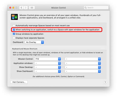 Spaces How To Make Macos Cmdtab Switch Desktops When App Is On A Different Desktop Ask