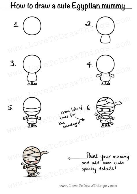 How To Draw A Mummy