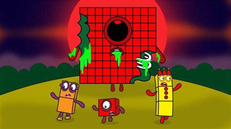 Uncontrollable Fear Zombie Numberblocks 1000 Rule Everything Numberbloks Fanmade Coloring