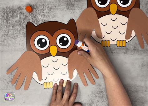 Owl Handprint Craft
