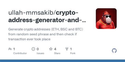 Github Ullah Mmsakibcrypto Address Generator And Transaction Finder
