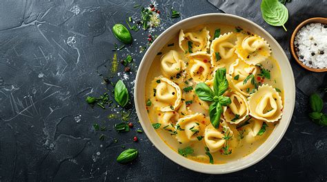 허브를 곁들인 토르텔리니 파스타 수프 그릇 토르텔리니 수프 수프 이탈리아 사람 배경 일러스트 및 사진 무료 다운로드 Pngtree