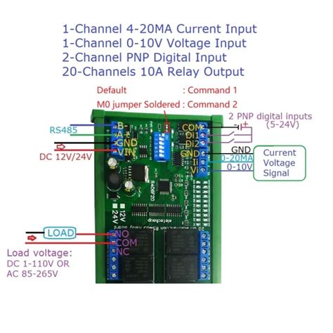 Dropship Channel RS Switch Digital Analog IO Module Modbus RTU PLC UART Expanding Board
