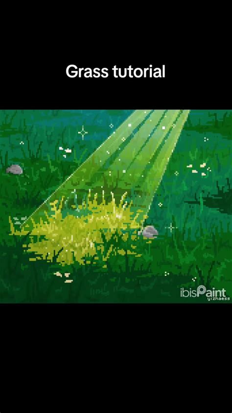How To Draw Grass Pixel Art