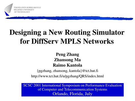 Ppt Designing A New Routing Simulator For Diffserv Mpls Networks