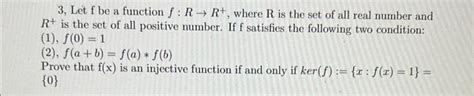 solved 3 let f be a function f r → r where r is the set