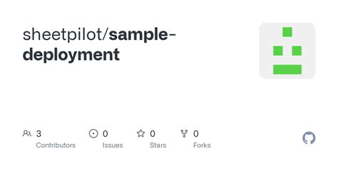 Github Sheetpilotsample Deployment