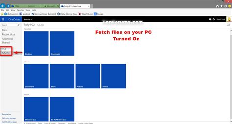 Turn On Or Off OneDrive Fetch Files In Windows Tutorials