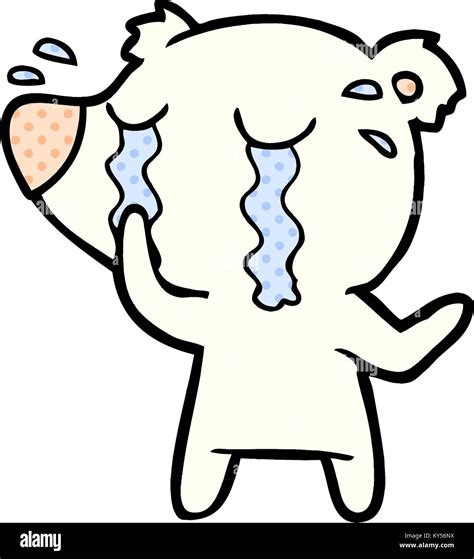 Cartoon Crying Polar Bear Stock Vector Image And Art Alamy