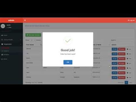 PHP CODEIGNITER DATATABLE SERVERSIDE CRUD AJAX YouTube
