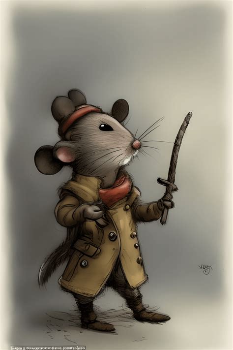 Tiny Mouse Adventurer Graphic Creative Fabrica