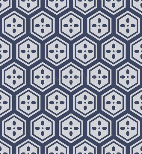 Japanese Hexagon Pattern Stock Vector Illustration Of Line 138099931