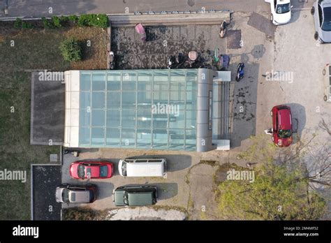 The Entrance 3 Of Shangqiao Station Of Chongqing Rail Transit Loop Line Was Built In A Courtyard