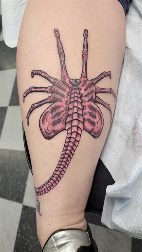 Pink Facehugger Bob Ackerman Psycho City Tattoo Lancaster