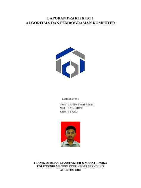 Laporan Praktikum Algoritma Dan Pemrograman 1 Pdf