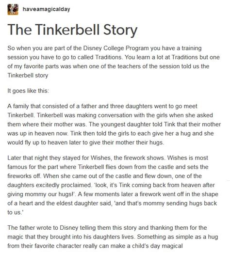The Tinkerbell Story Disney College Program Disney And Dreamworks Best Of Tumblr