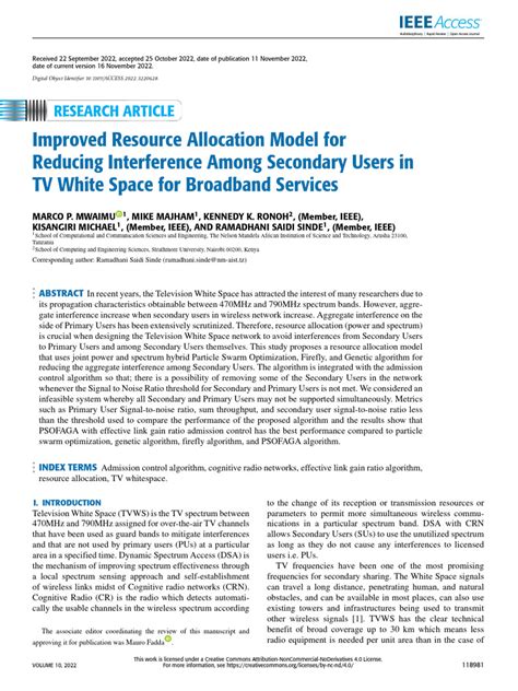 improved resource allocation model for r 1 pdf cognitive radio