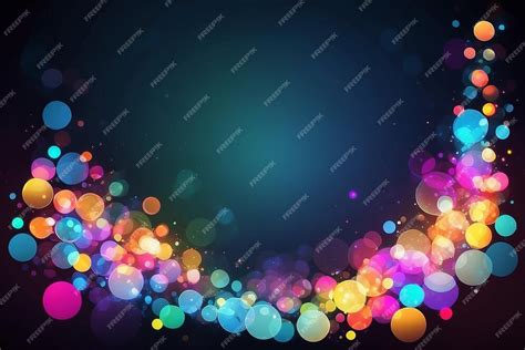 Premium Photo Abstract Colorful Bokeh Circles Light Background