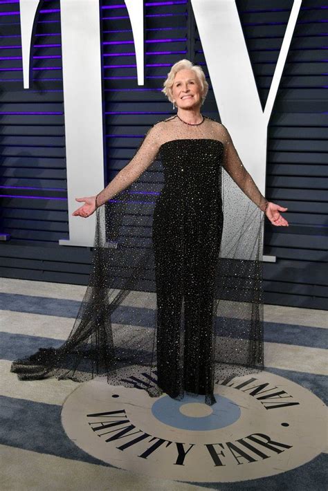 Glenn Close In Armani Prive 2019 Vanity Fair Oscar Party Fashion Sizzle