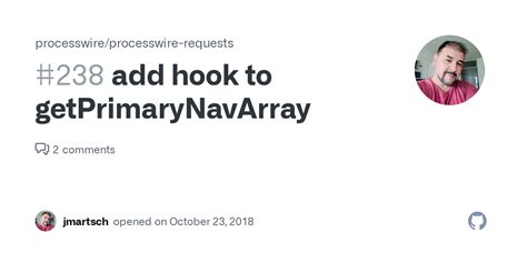 Add Hook To Getprimarynavarray · Issue 238 · Processwireprocesswire