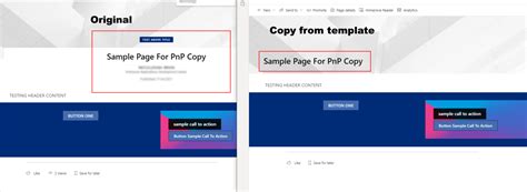 invoke pnpsitetemplate doesn t retain client side page header settings
