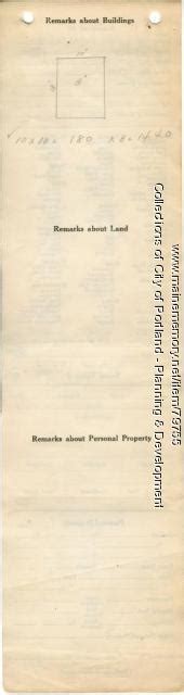 Assessors Record 213 215 St John Street Portland 1924 Maine