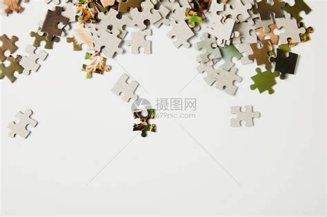 灰色上的jigsaw拼图高清图片下载 正版图片502894451 摄图网