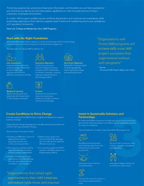Accelerate Identity Modernization In 3 Steps Optiv