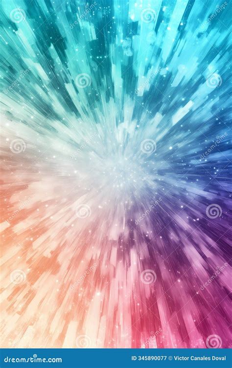 Background With Exploding Rays Abstract Vector Illustration With